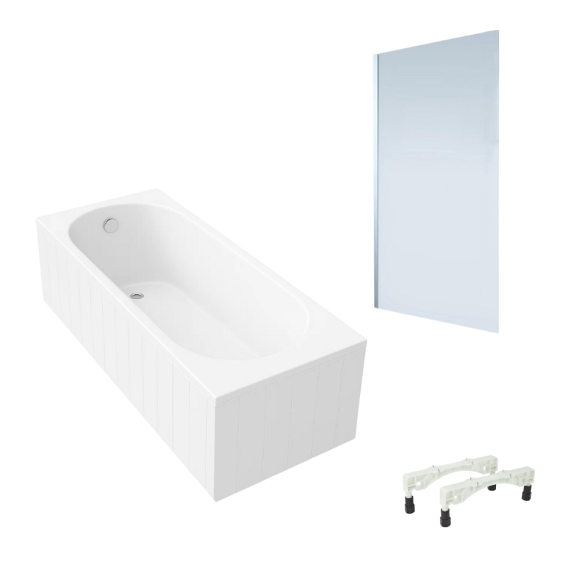 Baignoire droite avec pieds 170x75cm VILLEROY & BOCH O.Novo Blanc ...