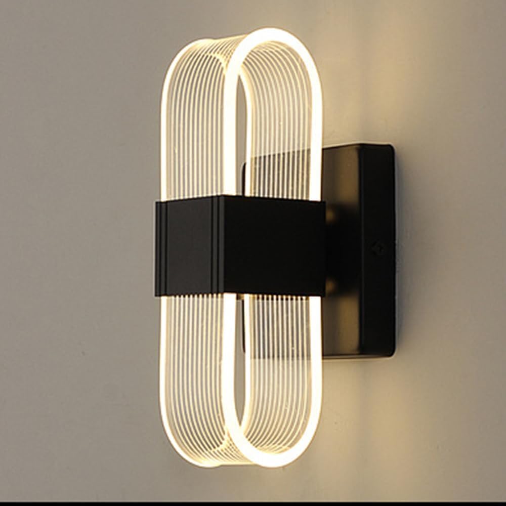 Lámpara de pared LED acrílica moderna, luces de pared LED para ...