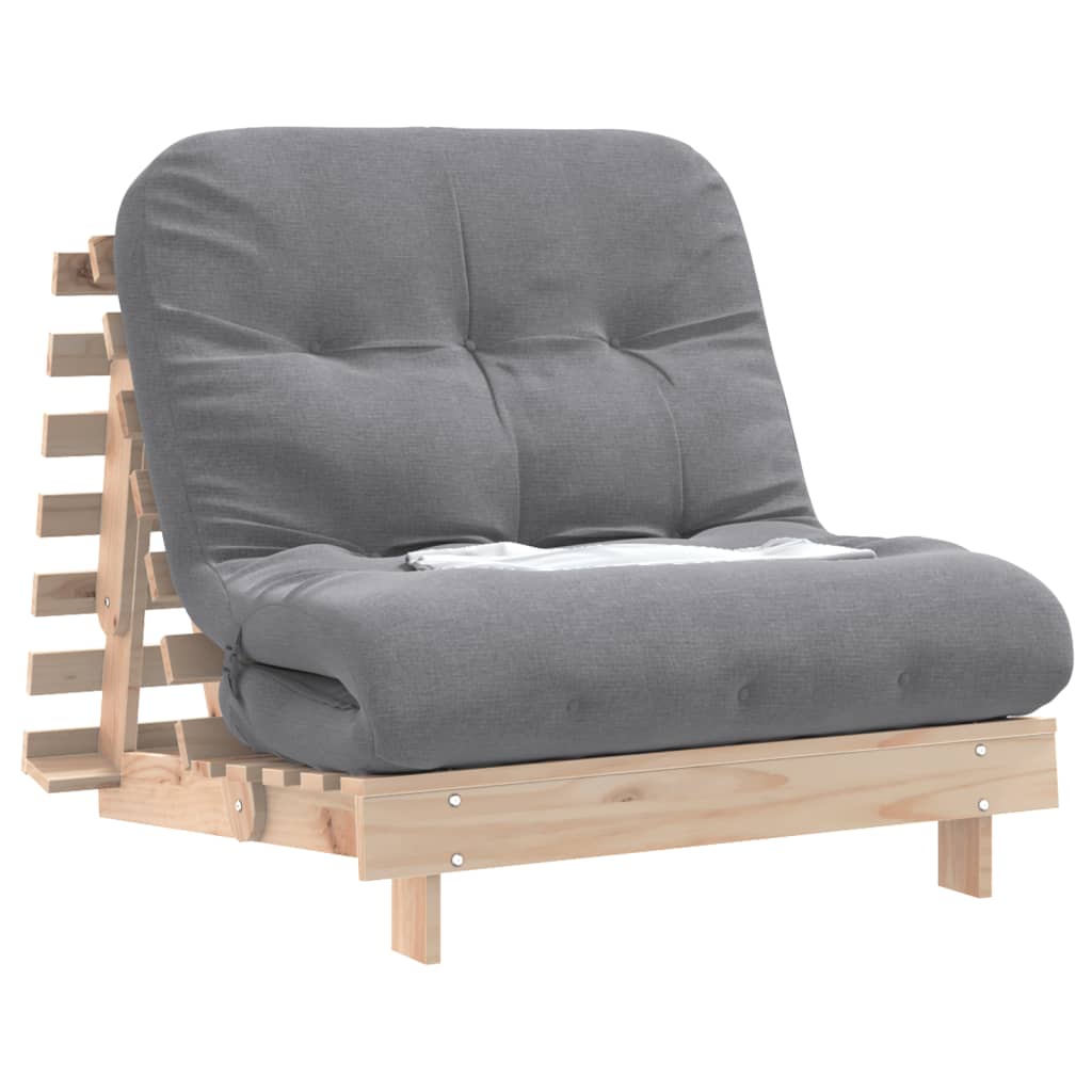 Canapé convertible | Canapé-lit futon avec matelas 90x206x11 cm bois ...