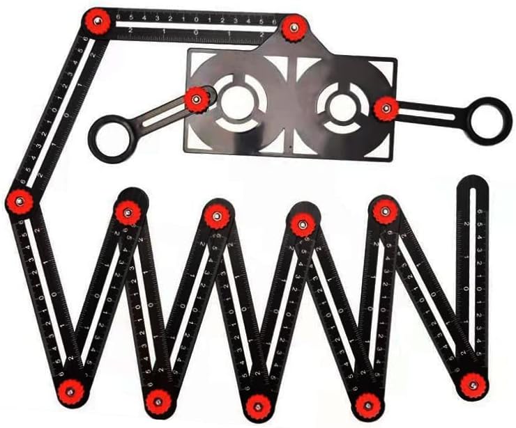 Multi-Angle Measuring Ruler Aluminium Alloy 12 Sides Multifunction ...