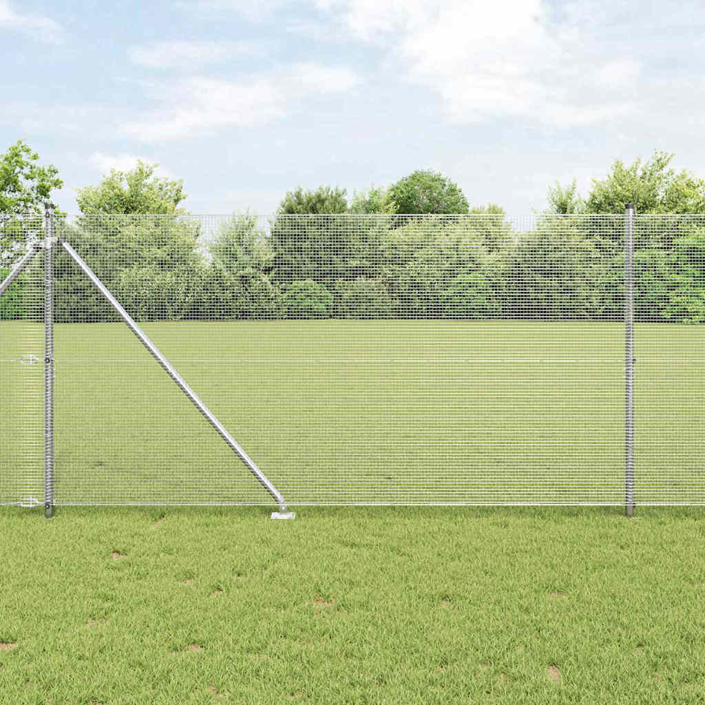 Valla de alambre soldado con picos 50 x 1,4 m Plateado Malla | Leroy Merlin