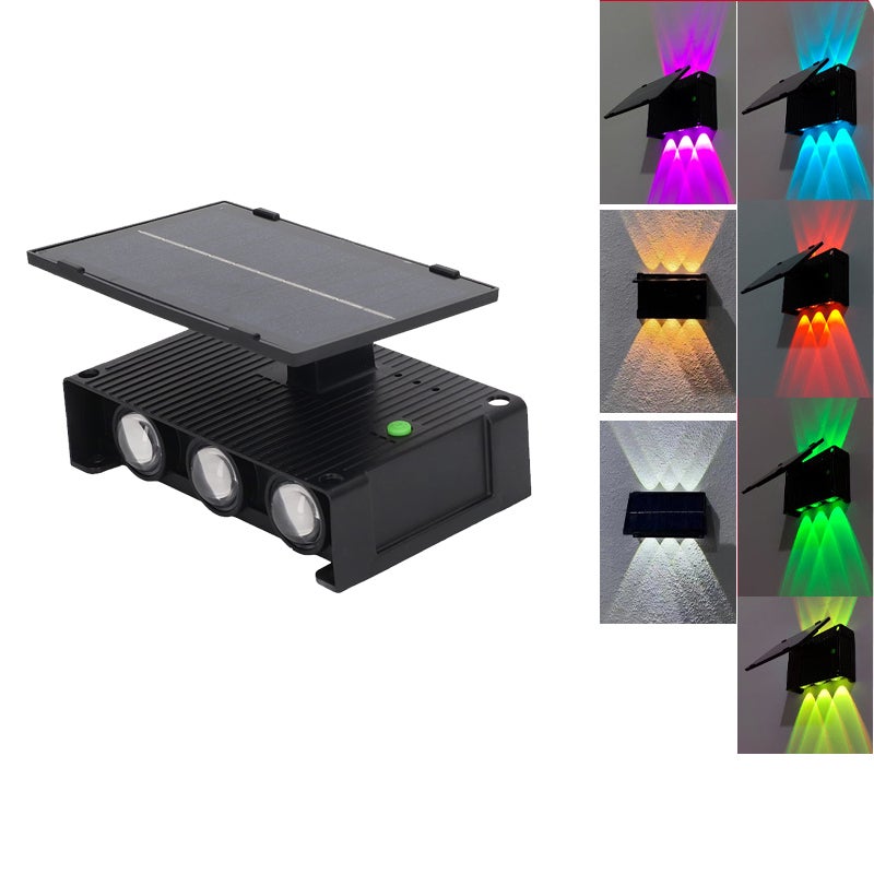 Luces solares para exteriores, fácil instalación, lámpara de pared ...
