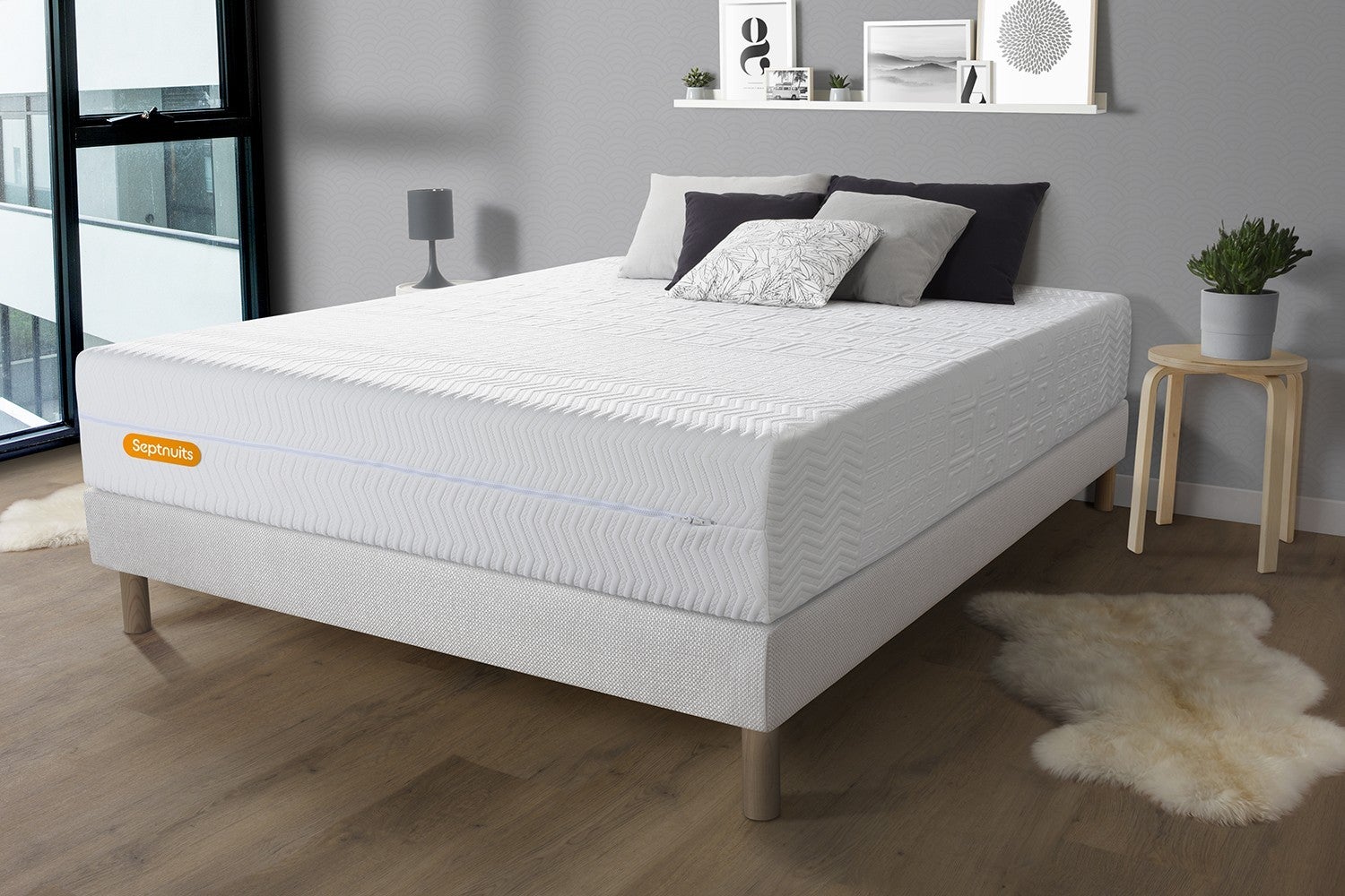 Matelas 180 x 200 cm Memo bio - Mémoire de forme - Ep. 26 cm ...