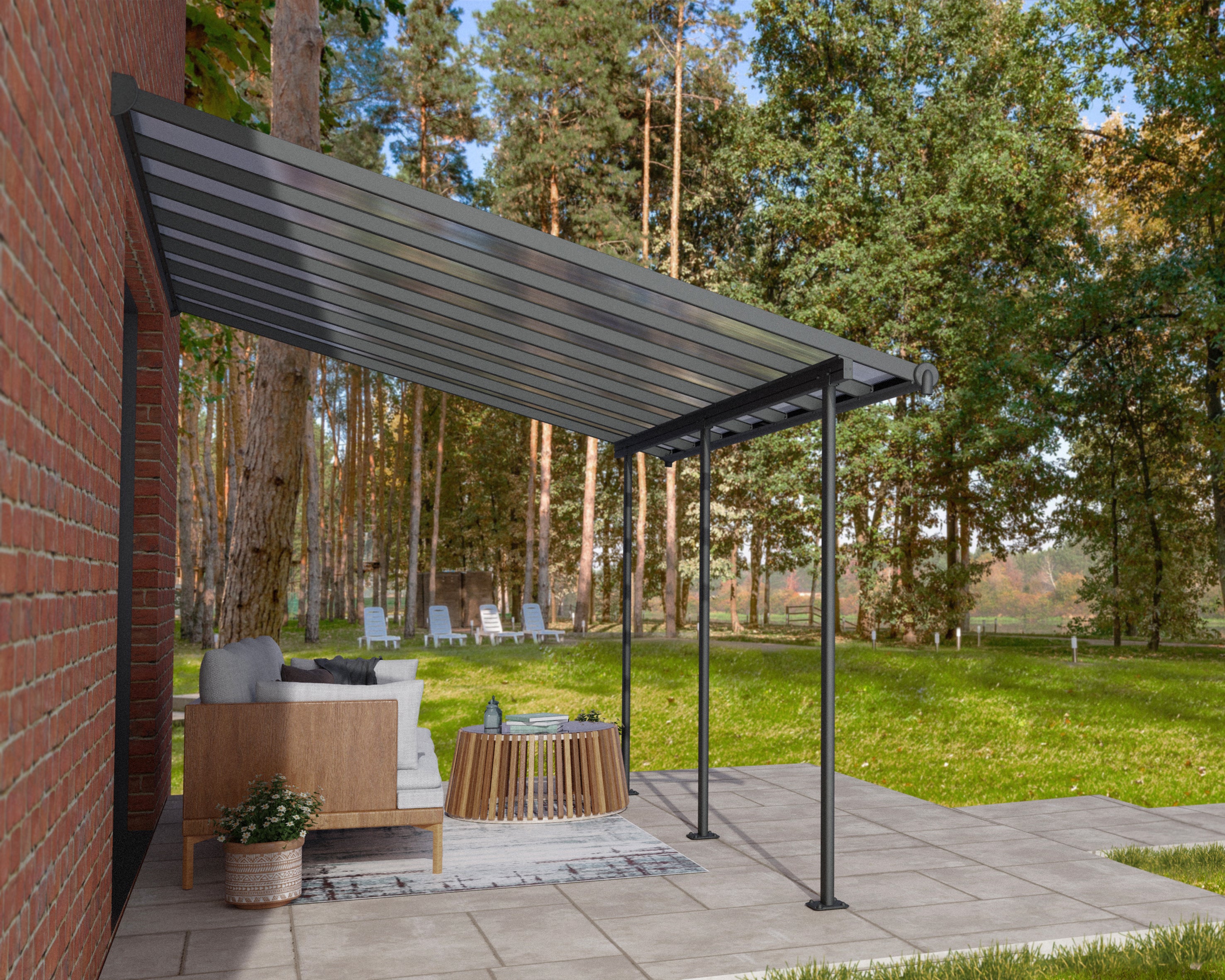 Canopia Pergola Sierra Gris 434 X 299 | Leroy Merlin