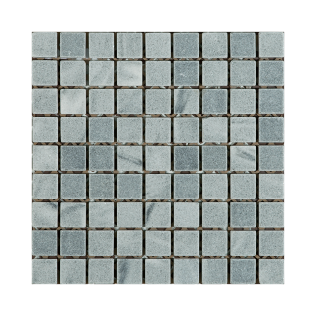 Pierre naturelle vieillie MARBRE GRIS MACAEL 30x30cm (3X3cm) | Leroy Merlin