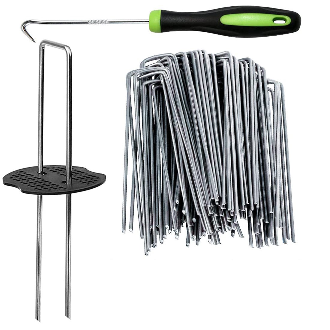 50 pezzi di picchetti zincati calibro 11, picchetti da giardino da 6 ...