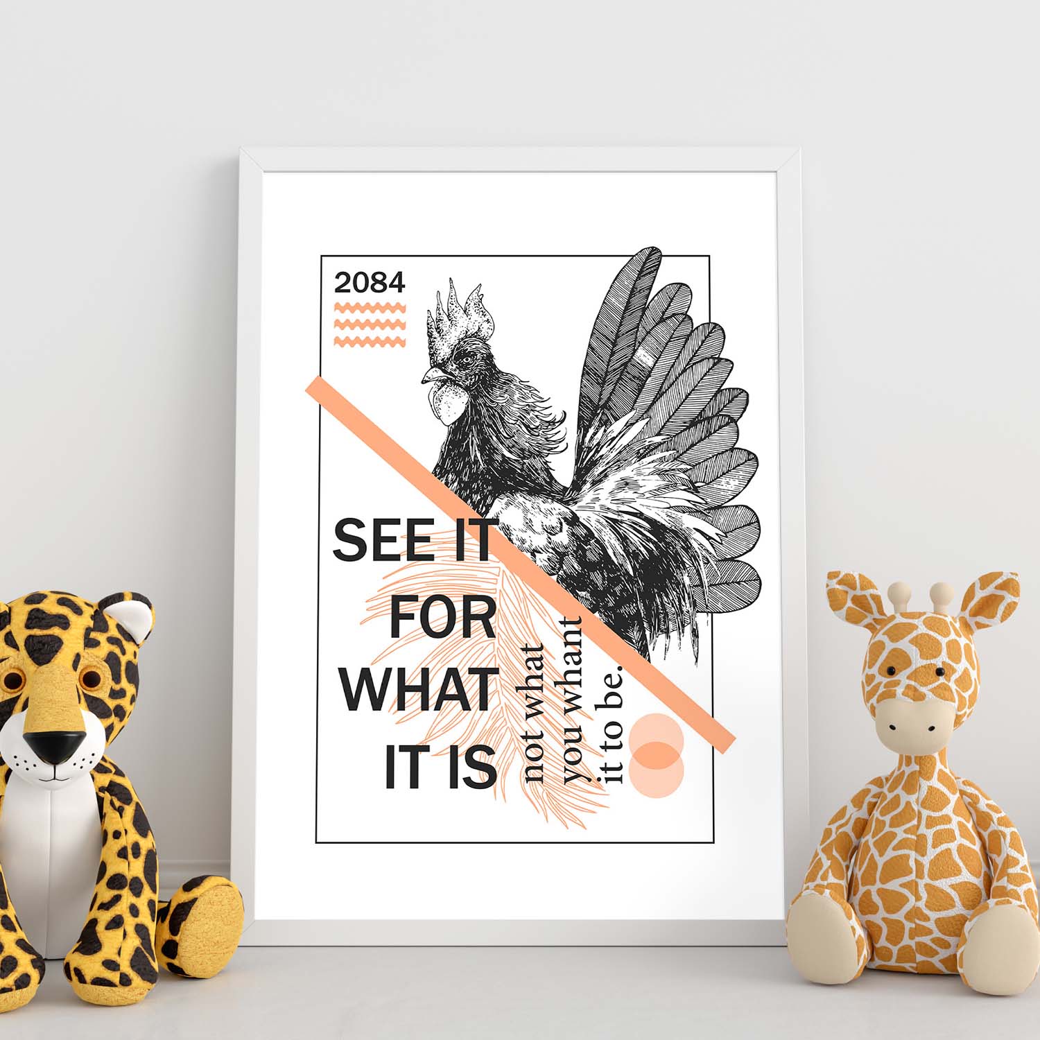 Poster Con Messaggi Felici Illuminati. Foglio Di Decorazioni "cos'ã ...