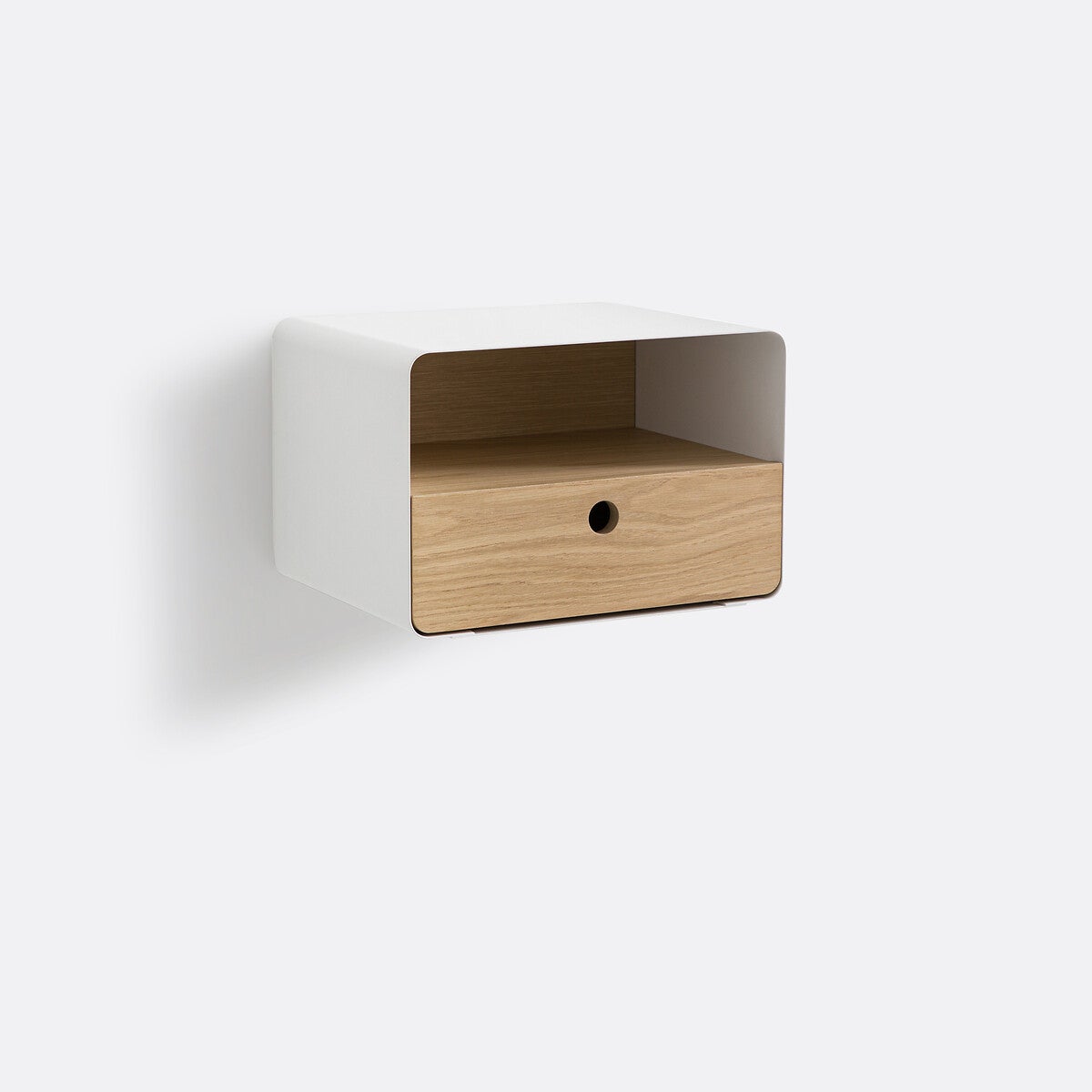 Chevet mural, JIMI - Blanc/bois - taille unique | Leroy Merlin