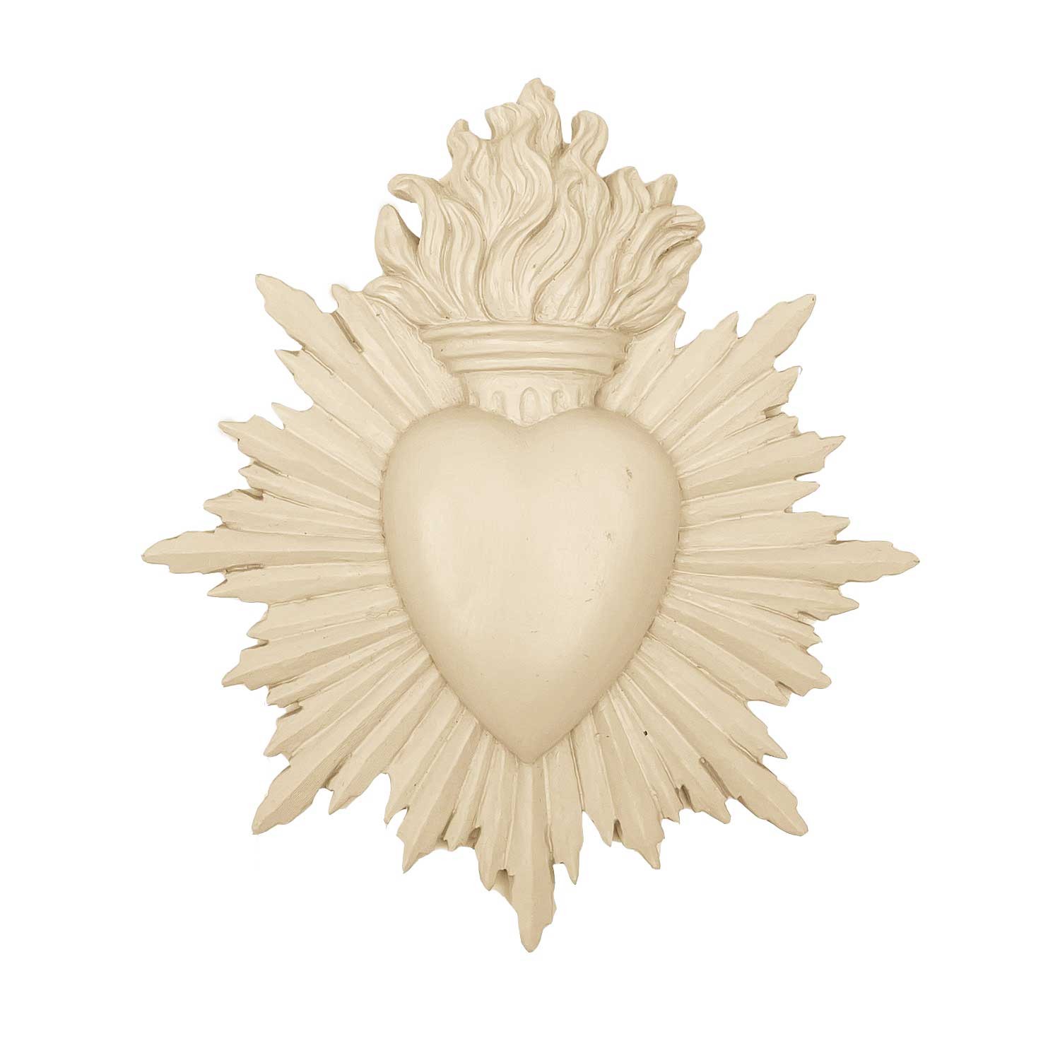 Coeur Ex-voto grand modèle beige | Leroy Merlin