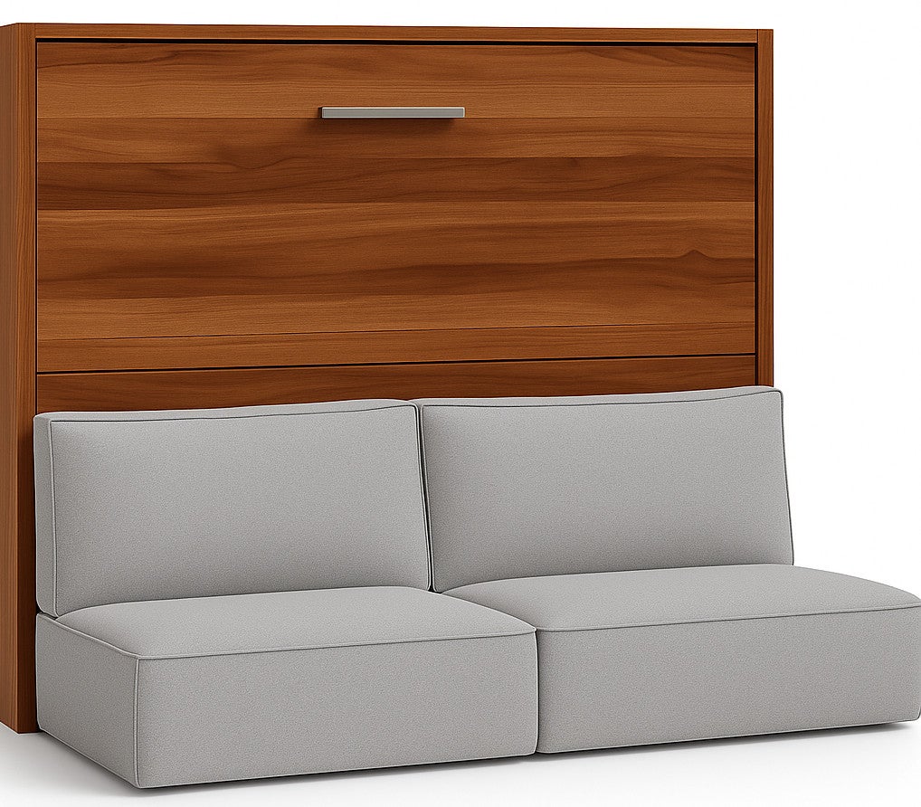Lit escamotable horizontal avec banquette & coffres LOGIA-140x190 ...