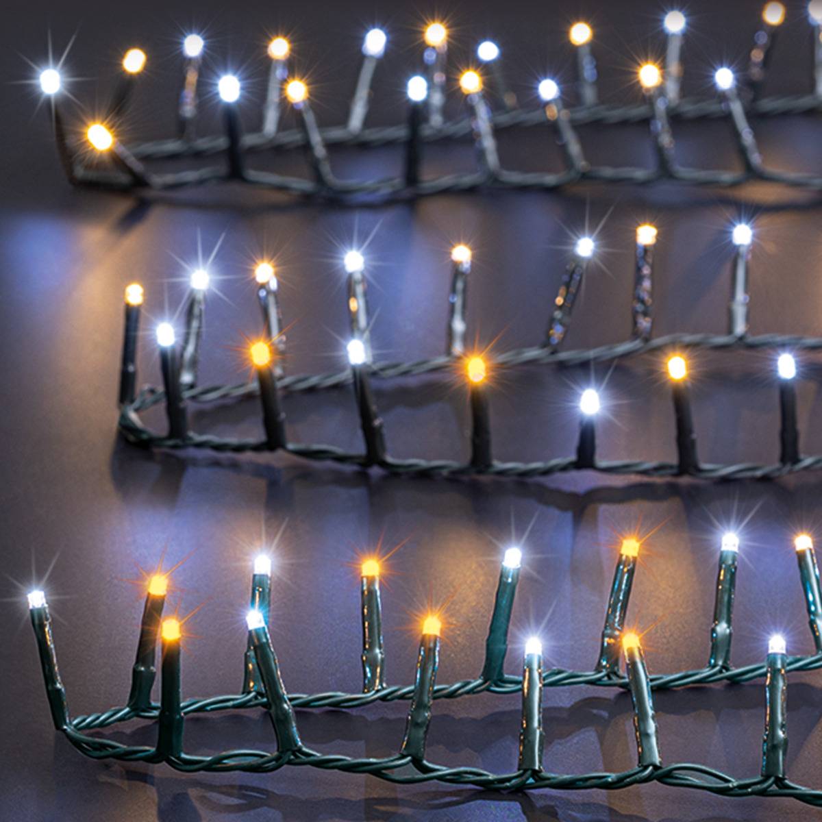 500 LED Bianco caldo freddo Luce di stringa per esterni 12m | Leroy Merlin