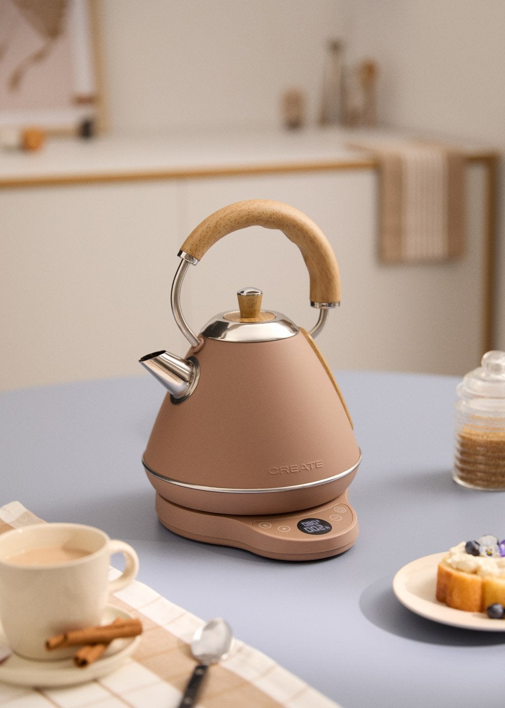 CREATE - KETTLE RETRO PRO - Bouilloire électrique 1 L avec contrôle de ...