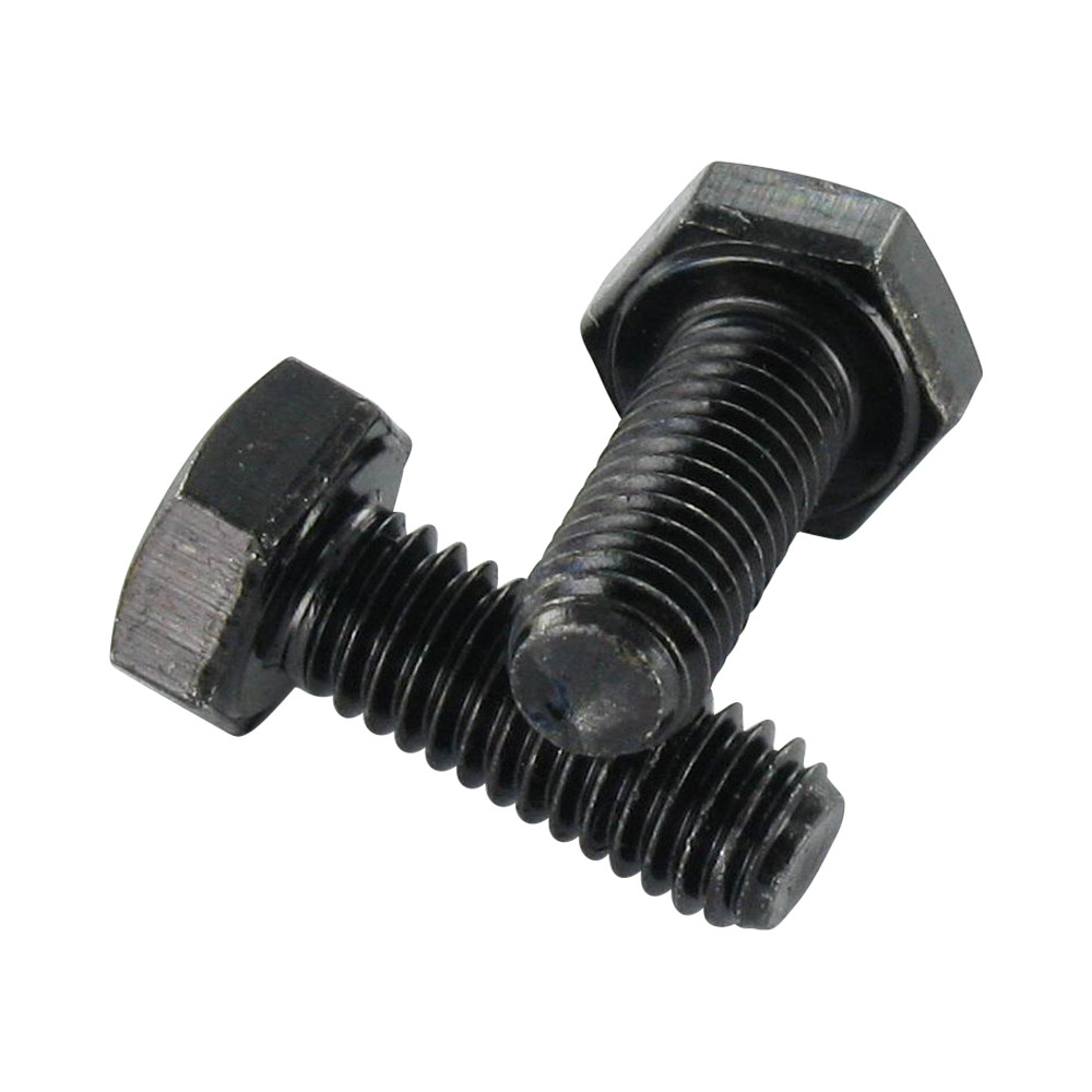 Vis métaux Tête hexagonale TH M8X60 Classe 6.8 Acier zingué noir - 1 pièce | Leroy Merlin