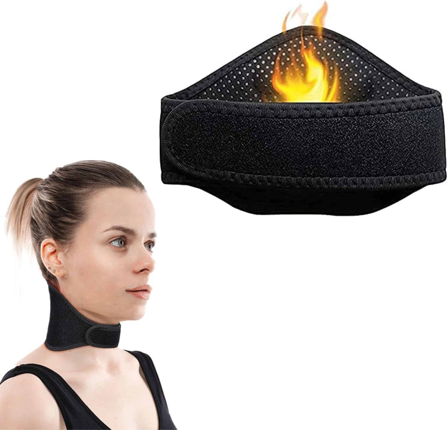 Soporte cervical autocalentable, almohadillas autocalentables, soporte ...