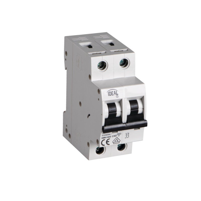 Disjoncteur modulaire 40A - 2 modules - Courbe C - Rail TH35 - Kanlux ...