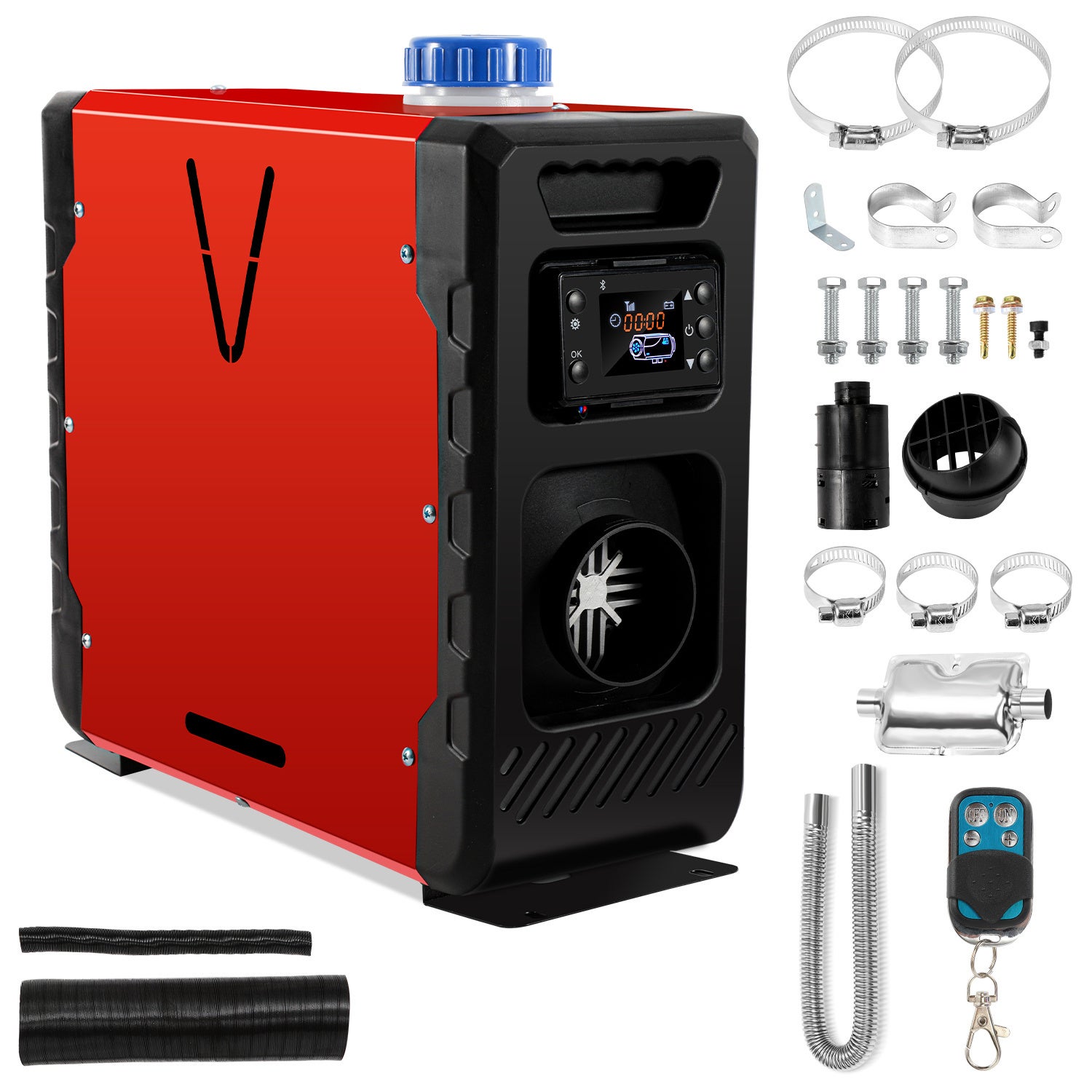 Chauffage diesel 8KW 12V/24V avec chauffage à air, réservoir 5L ...
