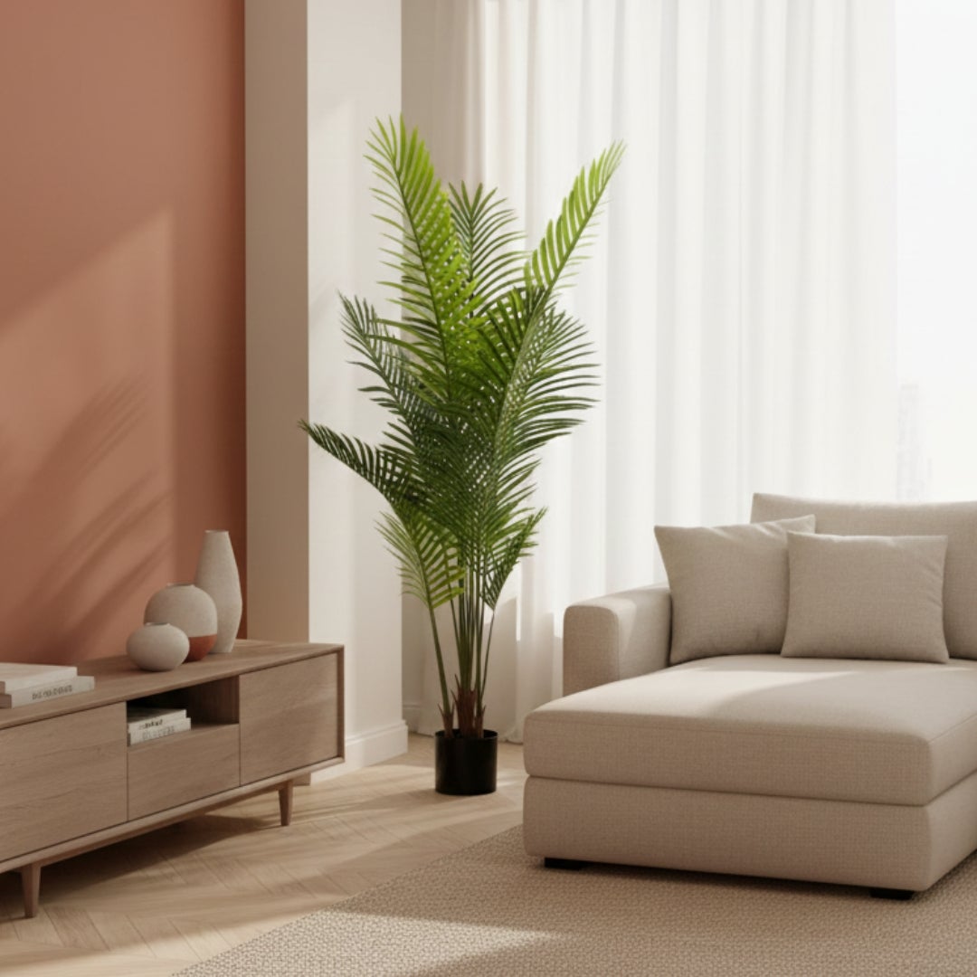 Planta Artificial Palmera Areca 180cm. Gran Realismo Sin Mantenimiento ...
