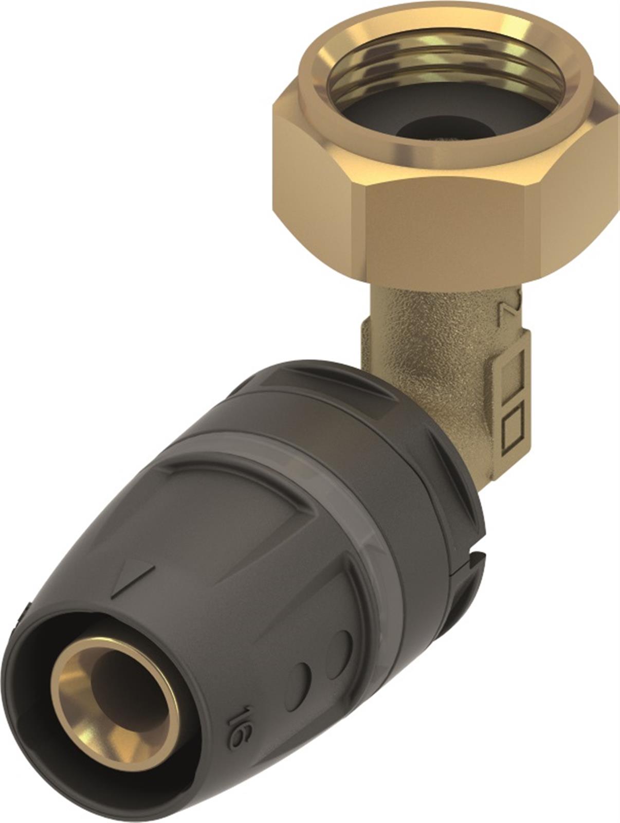 Raccord écrou tournant à 90° - Raccord écrou tournant à 90°: 16x1/2 ...