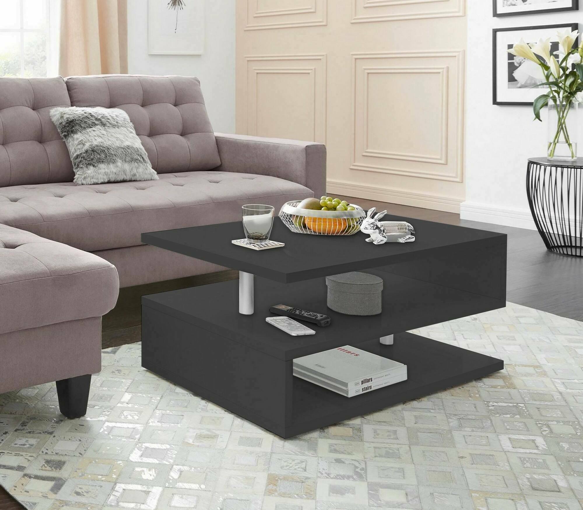 Table basse Goffredo, Table basse de salon, Meuble de rangement bas ...