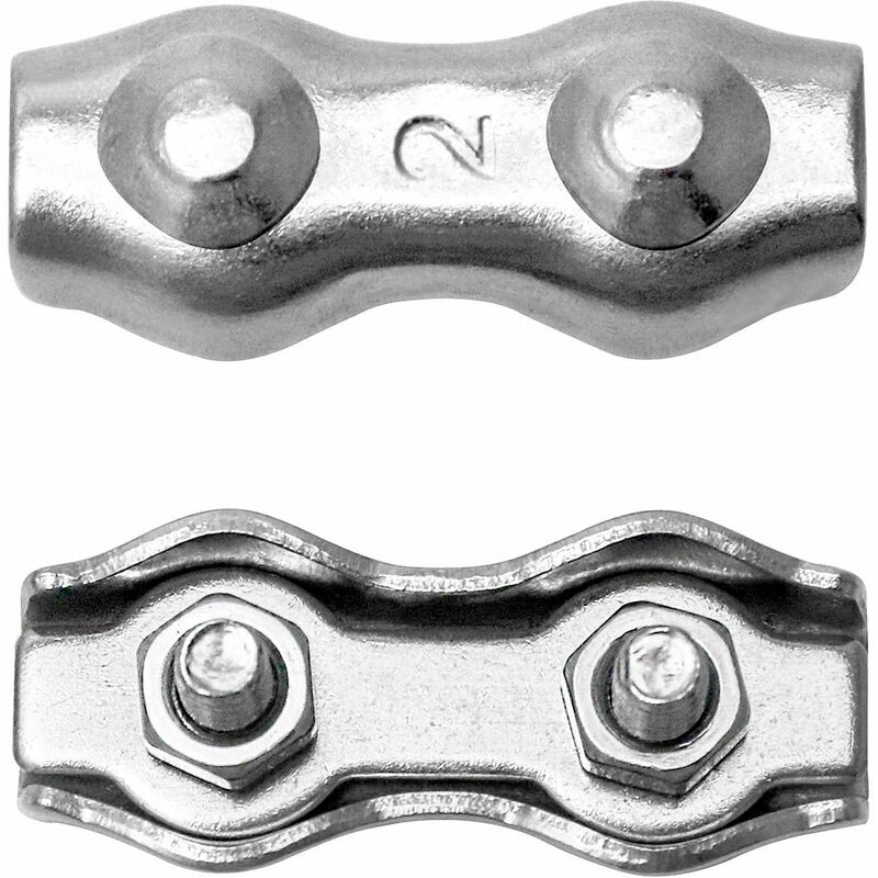Serre-câbles en Acier Inoxydable, Duplex Clips, pour Cordes à Linge en ...