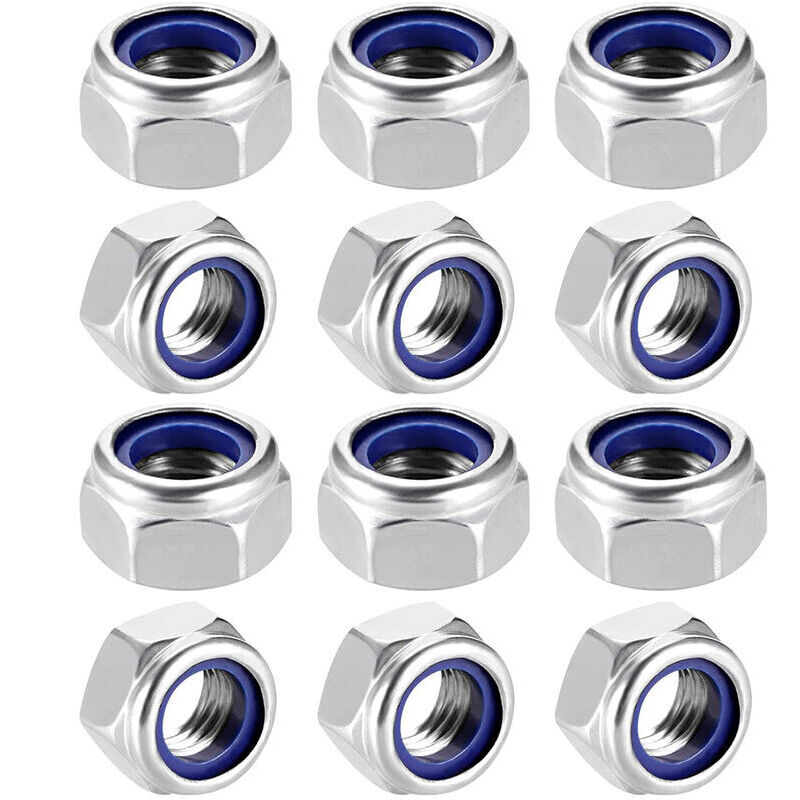 12x Écrous Hexagonaux M4 Écrous de Blocage en Acier Inoxydable pour ...