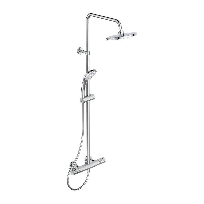 Ideal Standard A7208AA Ceratherm t25 Colonna doccia con miscelatore termostatico esterno, cromo ...