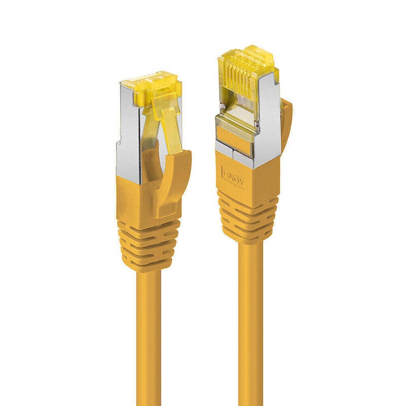 C ble r seau Lindy cat6a rj45 s ftp cat7 lszh c ble jaune 0,5 m | Leroy Merlin