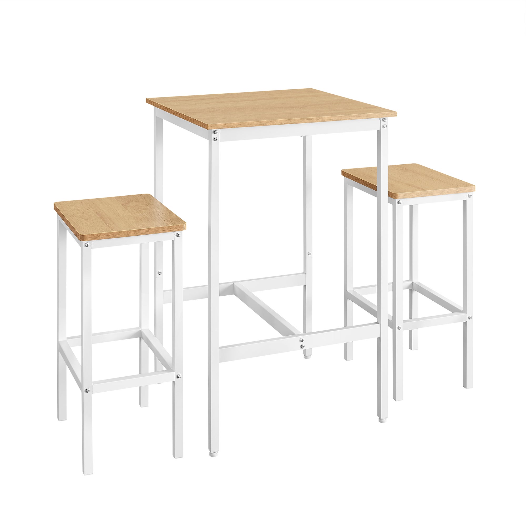 Ensemble Table de Bar avec Tabourets, Table à Manger avec 2 Chaises ...