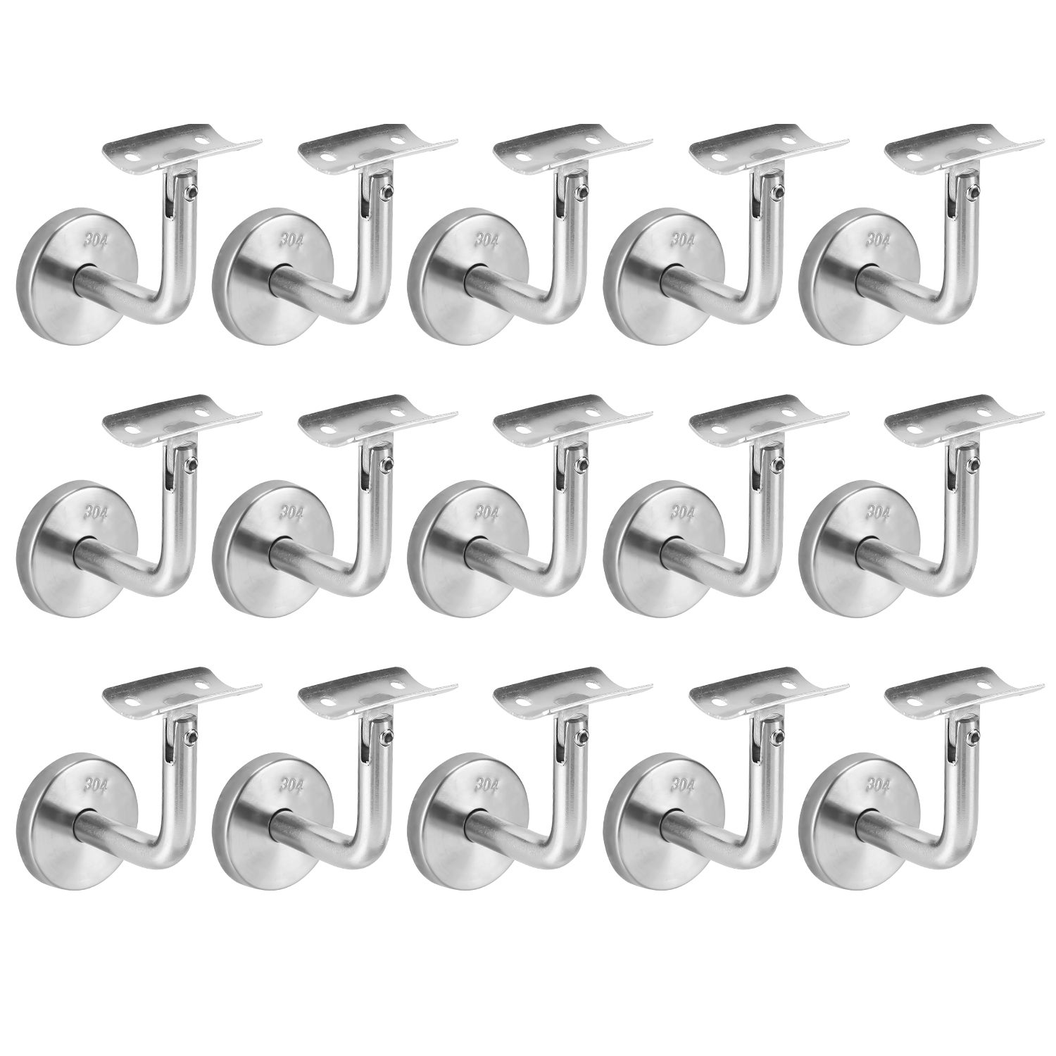 20PCS Support de Rampe Coudé Support de Main Courante Inox 304 Support ...