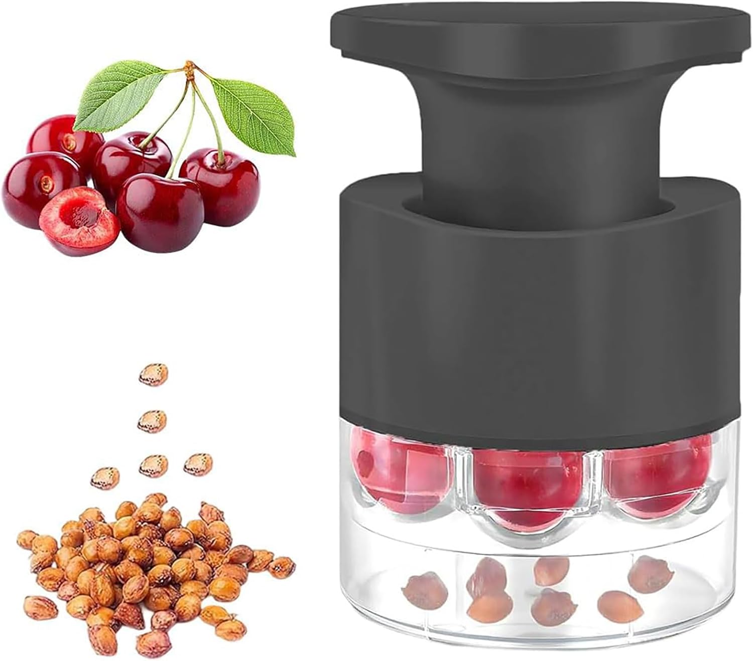 Dénoyauteur de fruits à pression rapide à 7 trous, dénoyauteur de ...