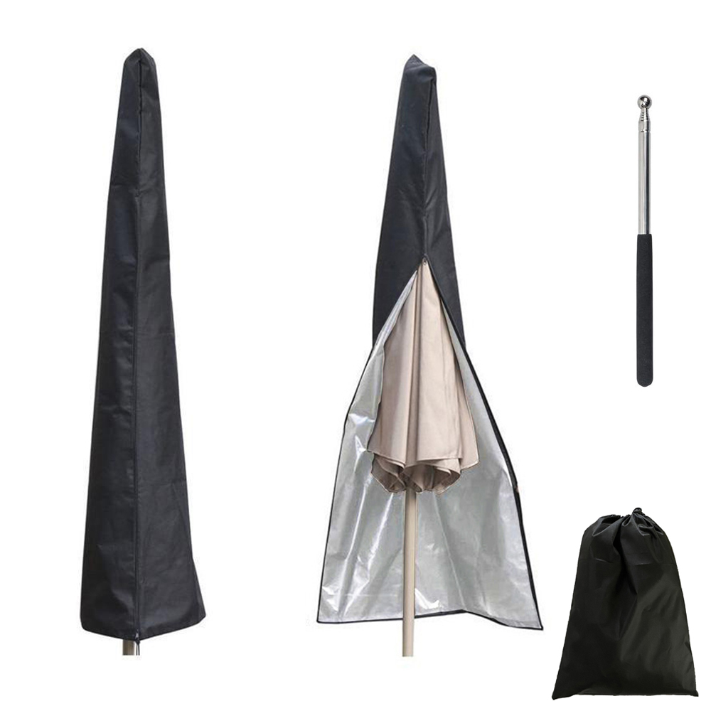 Housse de parasol en tissu oxford 420D imperméable, housse de parasol avec sac de rangement et ...