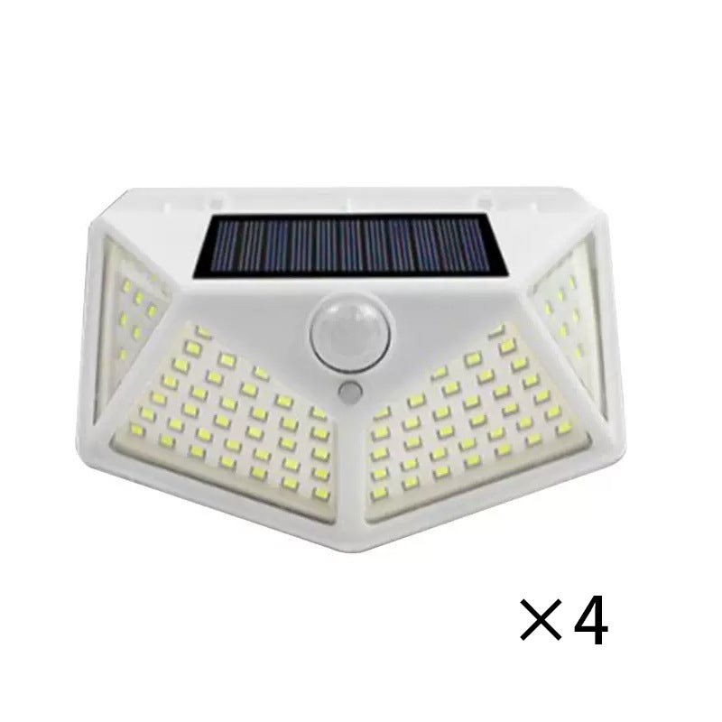 BRIGHTAKE - Lot de 4 Lampes Solaires à Détection de Mouvement, 100 LED ...