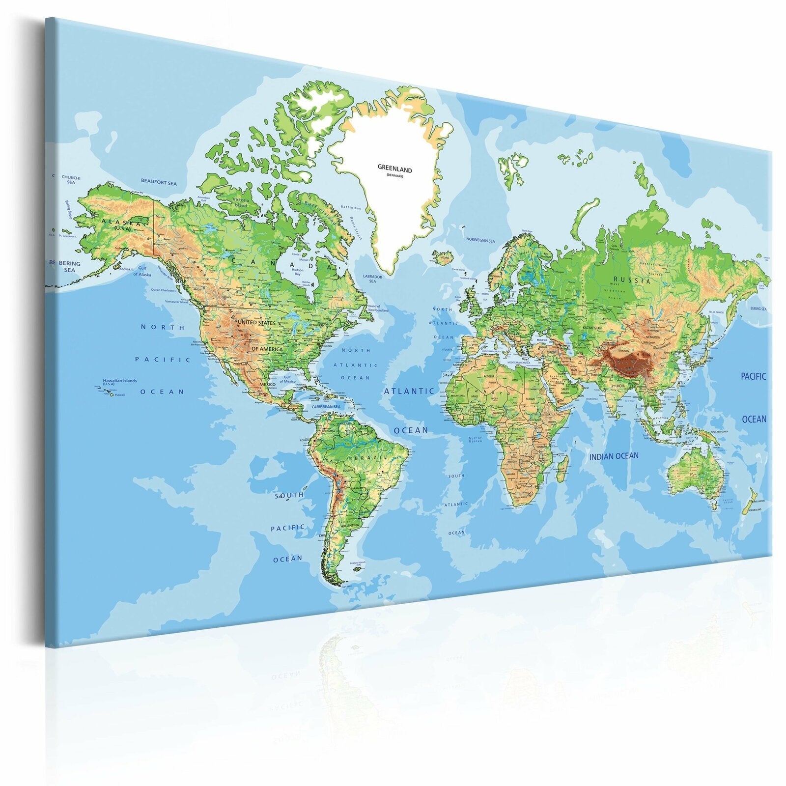 Tableau explore le monde! - 90 x 60 cm | Leroy Merlin
