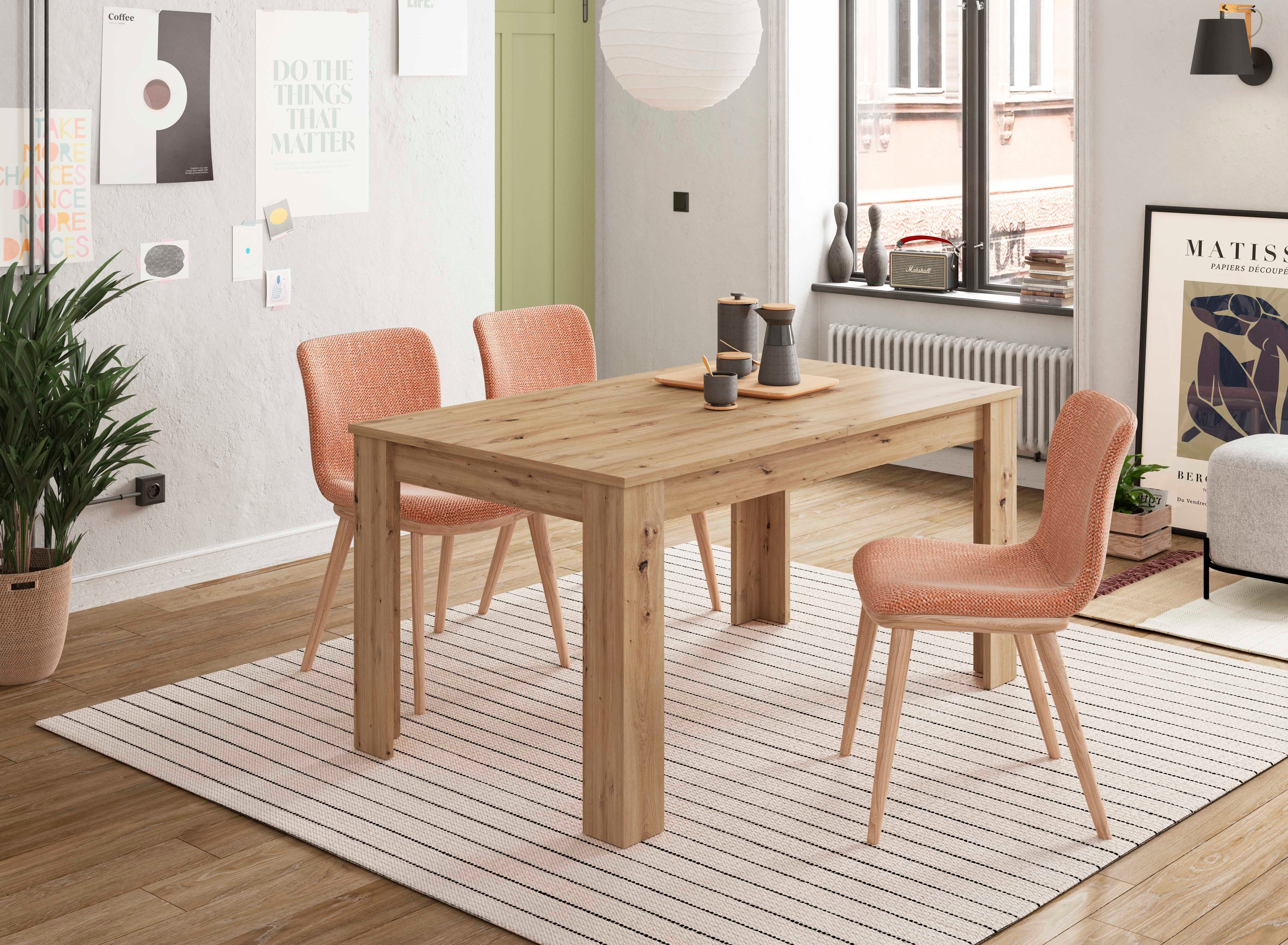 Mobelcenter - Mesa de Salón/Comedor Extensible Kendra Roble Nodi ...