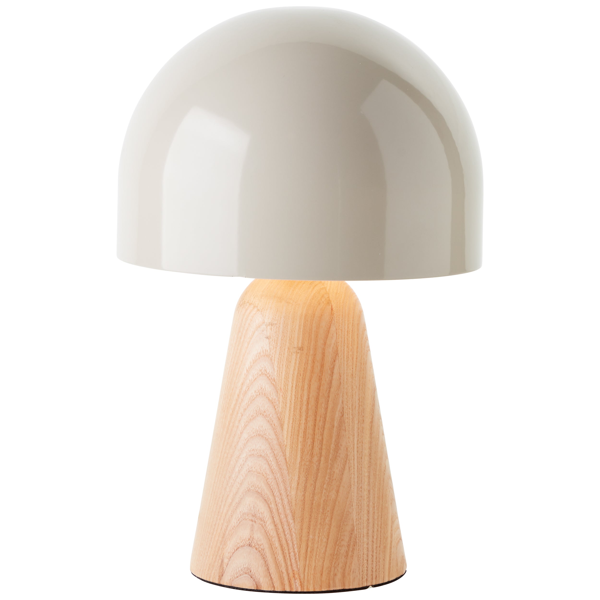 Brilliant Nalam lampe à poser 31cm bois clair/gris métal/bois cordon interrupteur 1x D45, E14 ...