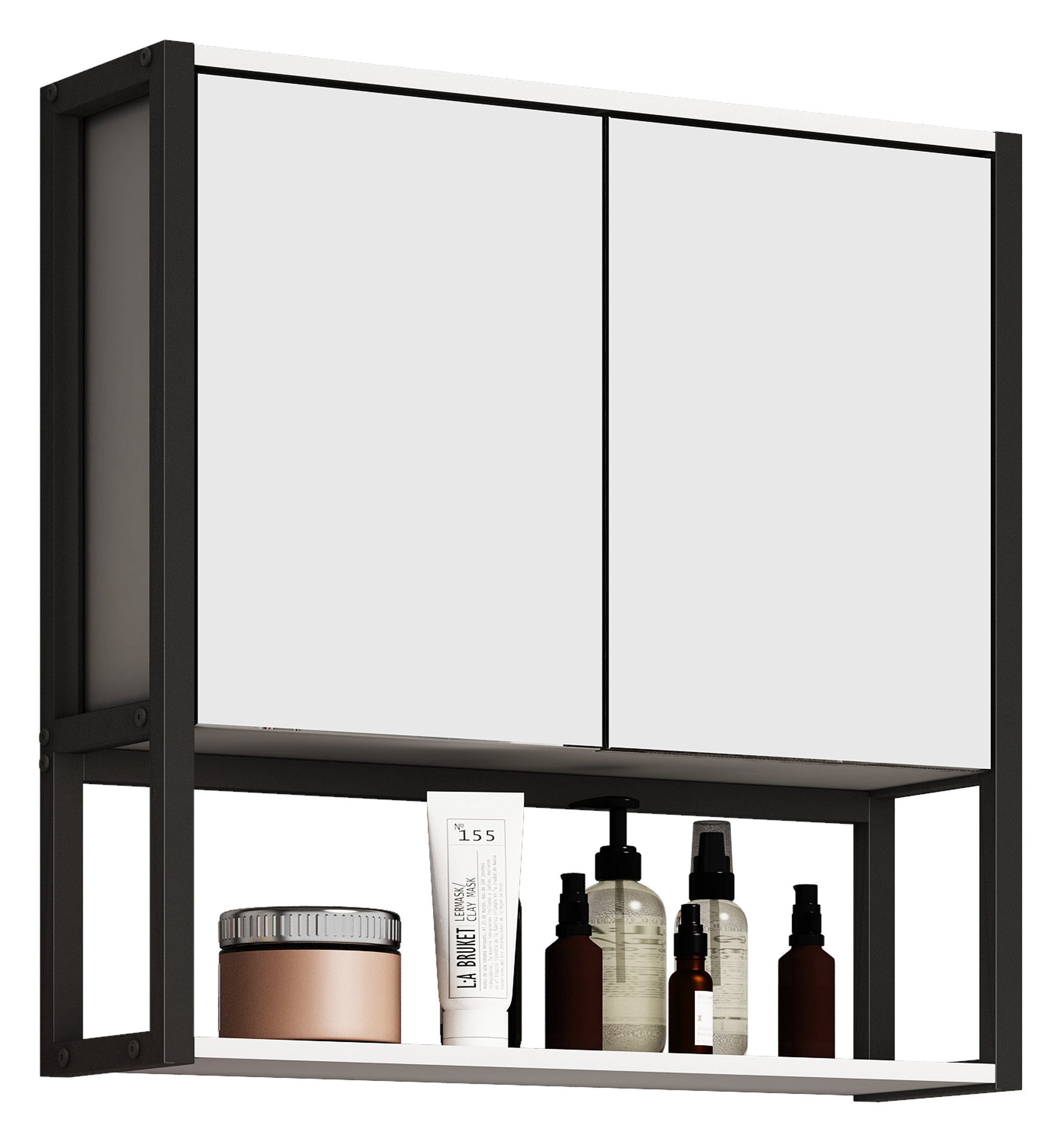 Mobilier de badge Edino H. 60 x L. 60 x P. 17 cm Blanc | Leroy Merlin