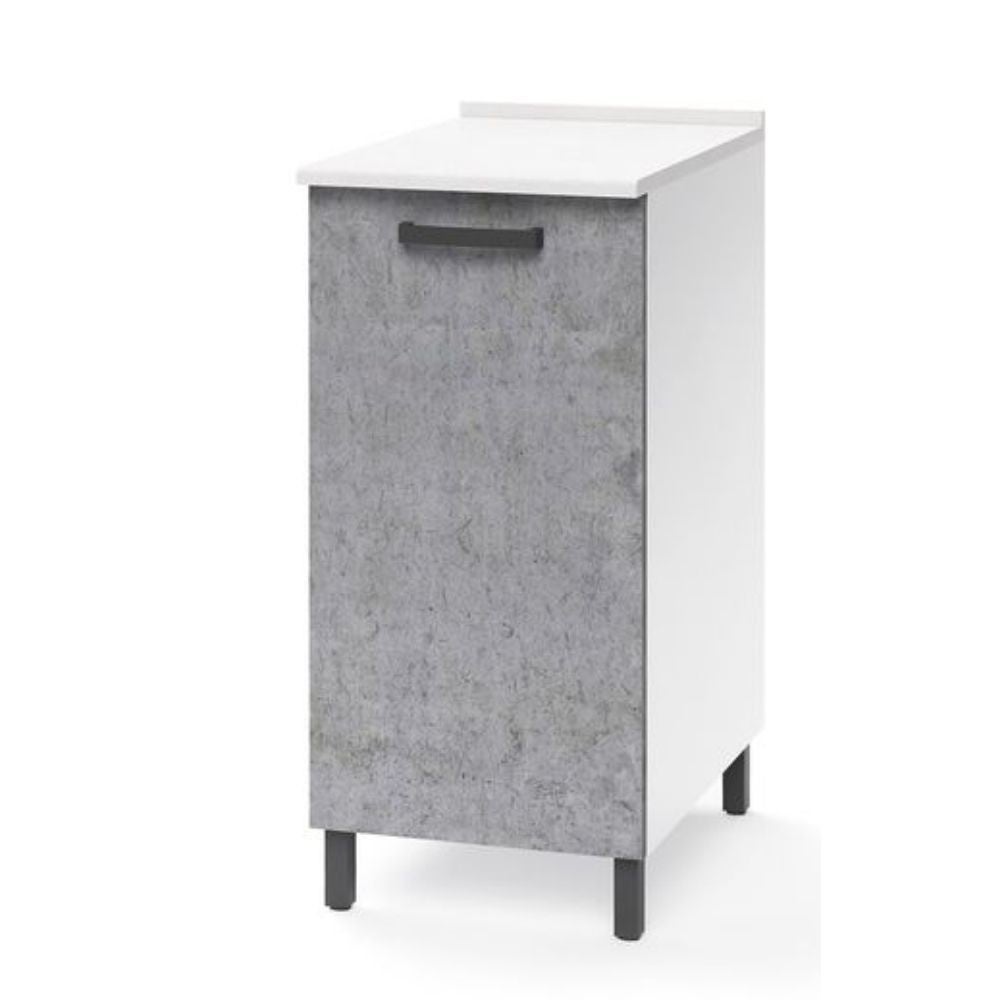 Meuble bas avec porte pour cuisine de couleur gris béton Cm 40x50xH 85 ...