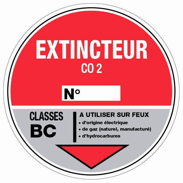 Panneau Extincteur CO2 - Rigide Ø180mm - 4040233 | Leroy Merlin