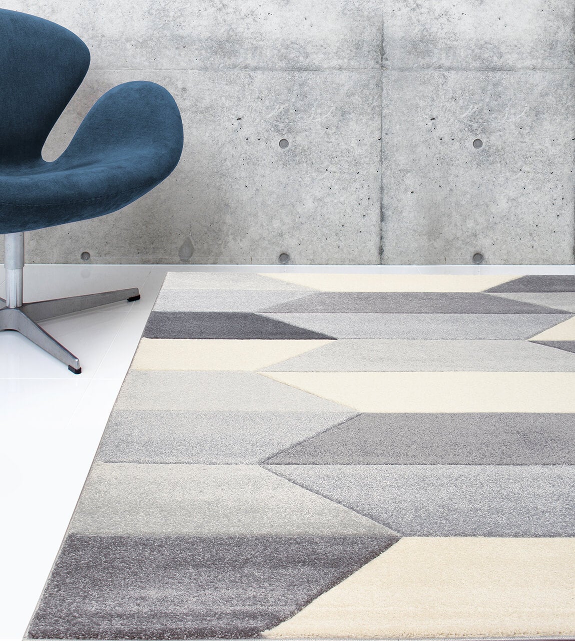 Tapis géométrique CARVE GEOMETRIC polypropylene Size 230x160 ...