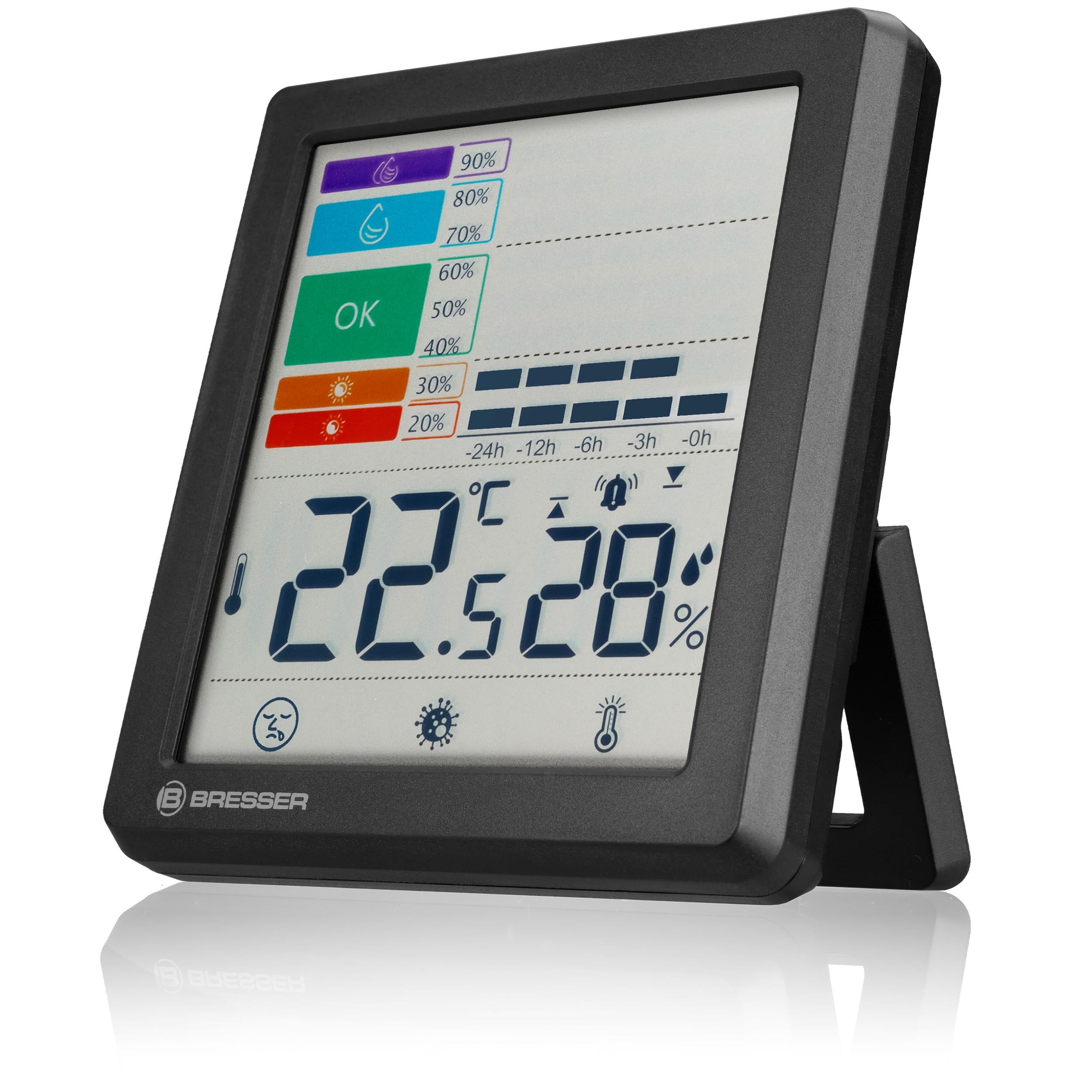 Termo-Higrómetro BRESSER con Alarmas para Calor y Moho | Leroy Merlin