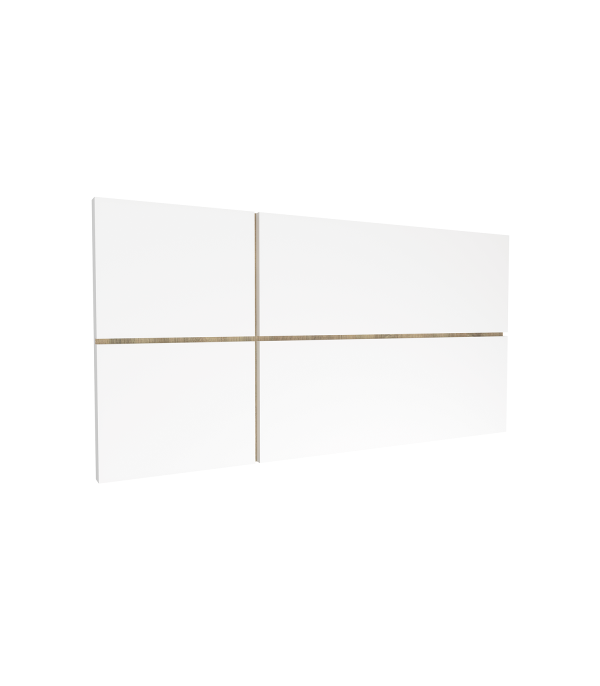 Cabecero para cama matrimonio Elsa acabado blanco, 50 cm(altura)160 cm ...