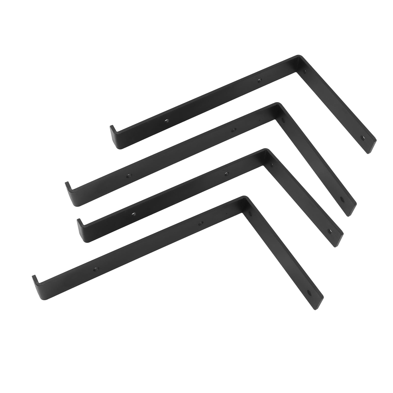 4 confezioni di staffe per mensole a forma di L in ferro per casa ...