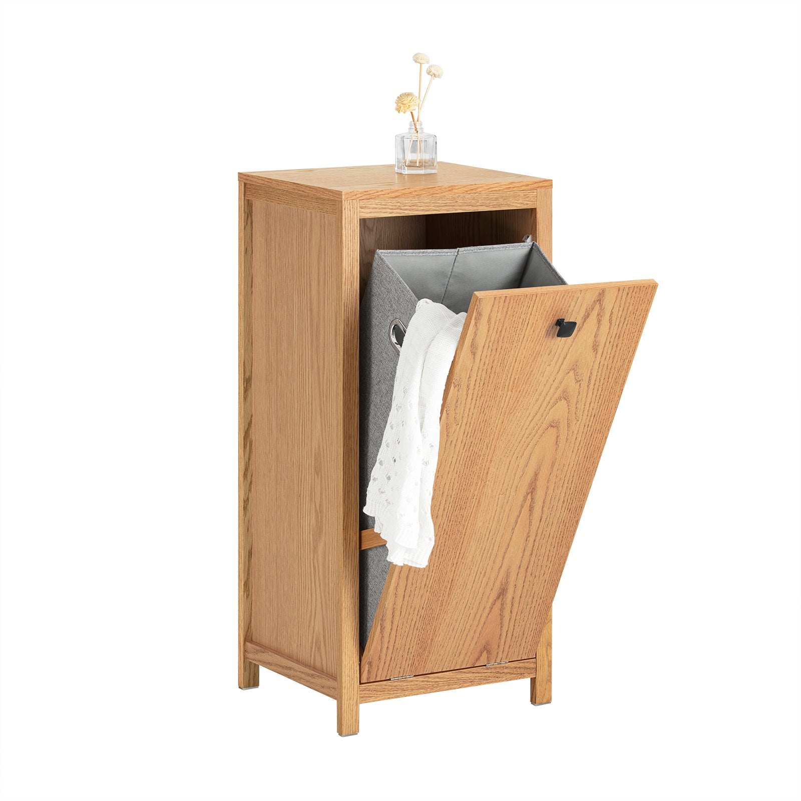 SoBuy BZR96-N Armoire à linge avec panier à linge pliable avec 1 tiroir ...