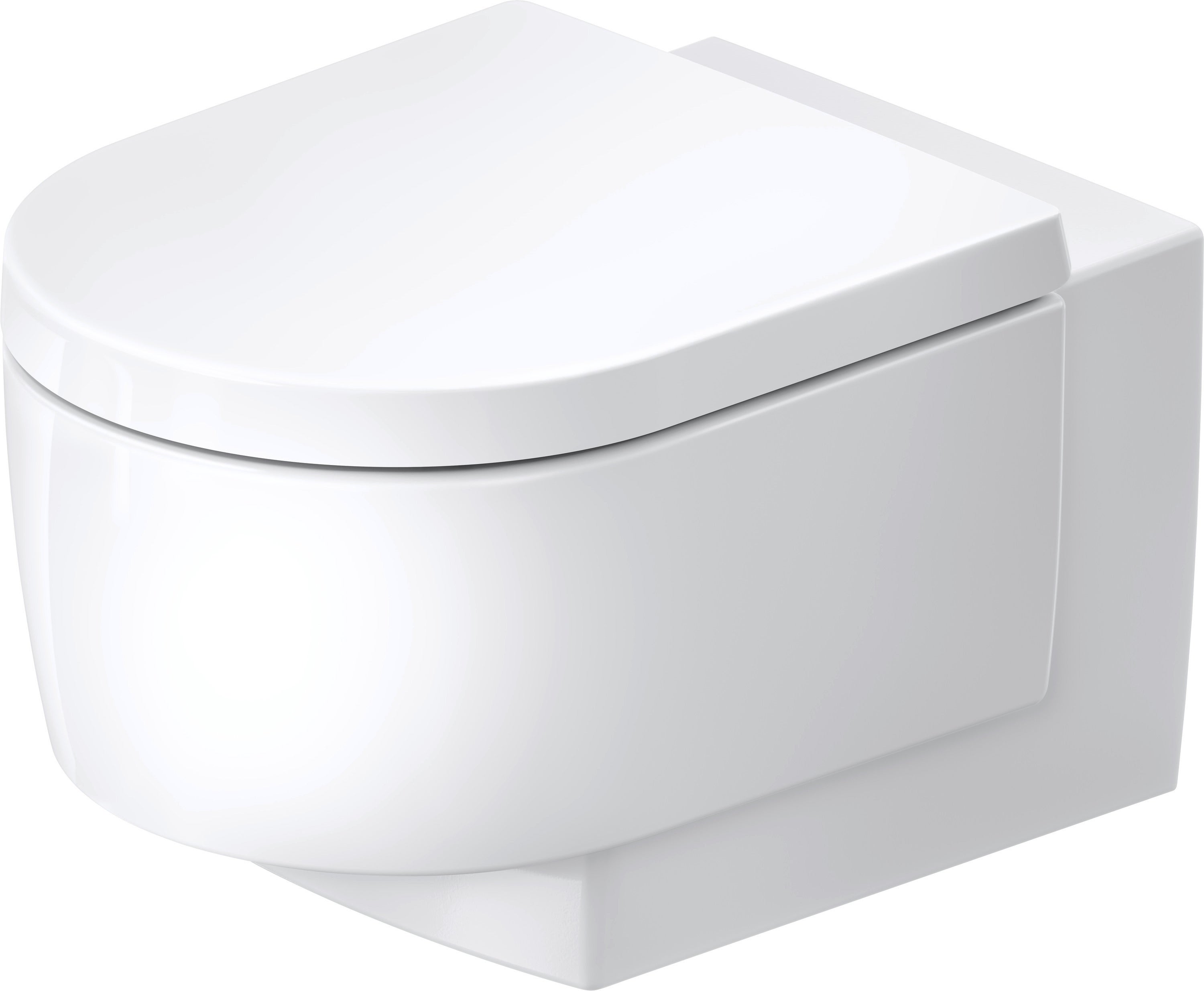 WC suspendu Balcoon Duravit, chasse d'eau basse, sans rebord, fixation ...