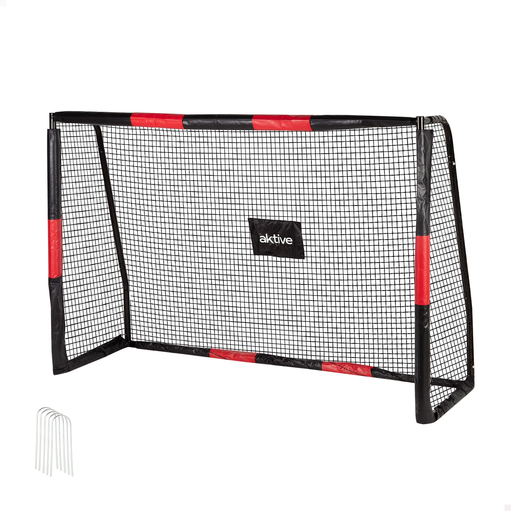 Aktive Portería de fútbol 180x60x120 cm estructura con protección, red ...