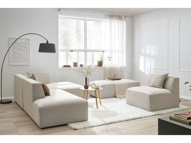 Canapé beige modulable au meilleur prix | Leroy Merlin