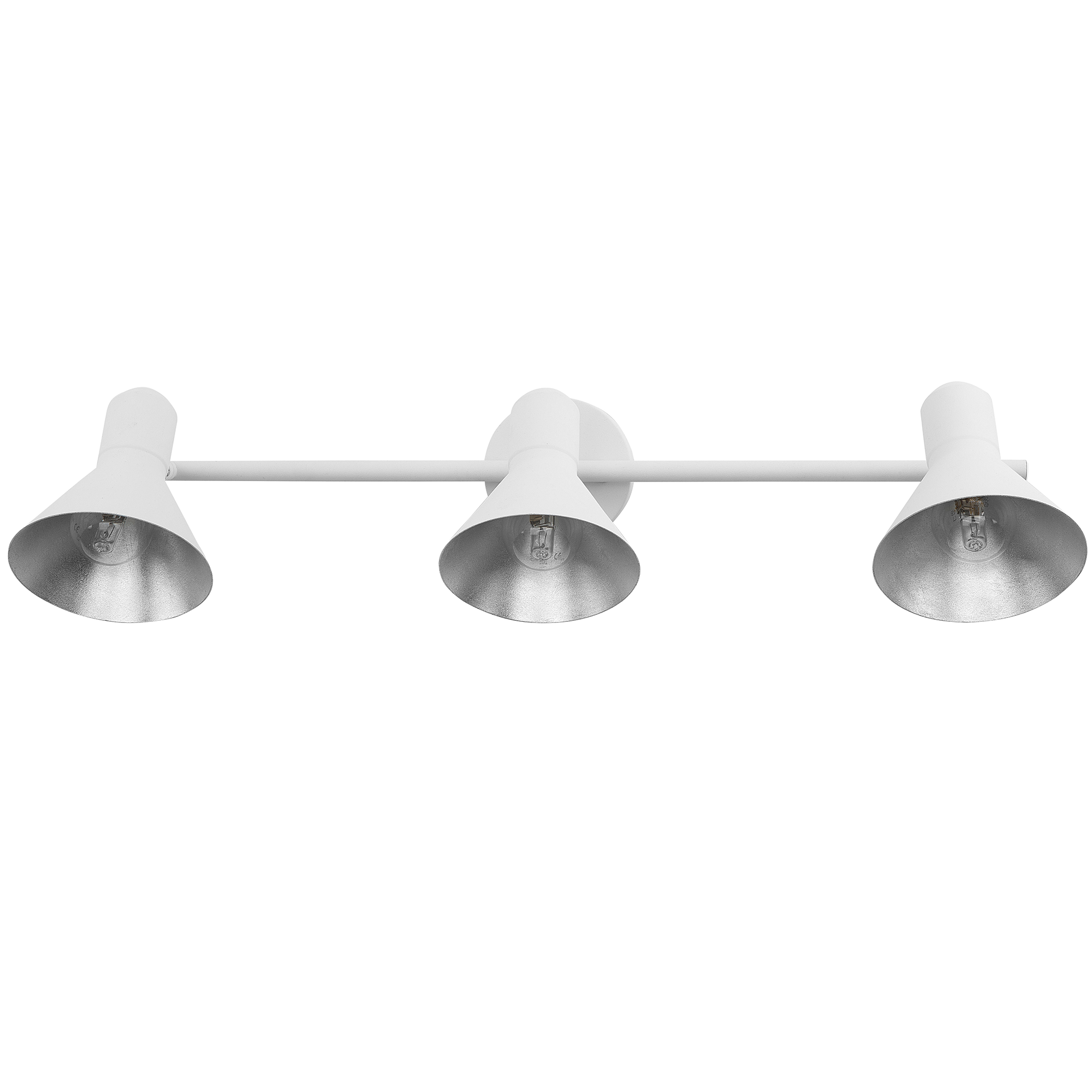Beliani Lampe murale blanche et argentée MERSEY III | Leroy Merlin