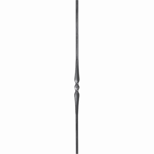 Barreau rond motif aplati au centre - Hauteur 1000mm Ø14mm - Fer forgé ...