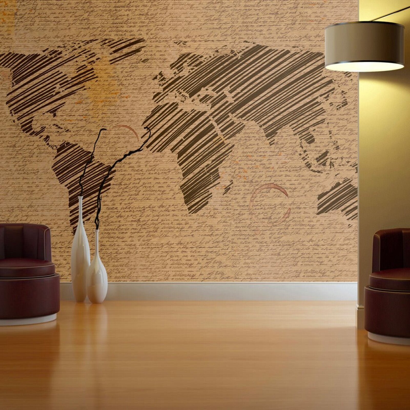 Papier peint notes de voyages | Leroy Merlin