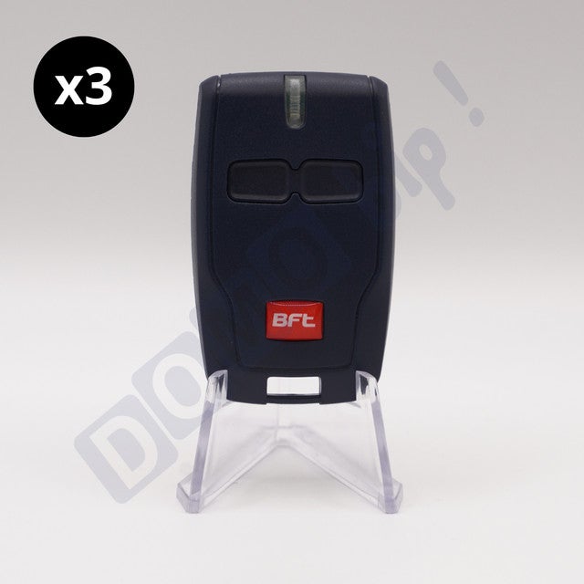 Lot de 3 Télécommandes BFT MITTO 2B (Réf : RCB02 R1) - 2 Boutons, 433. ...